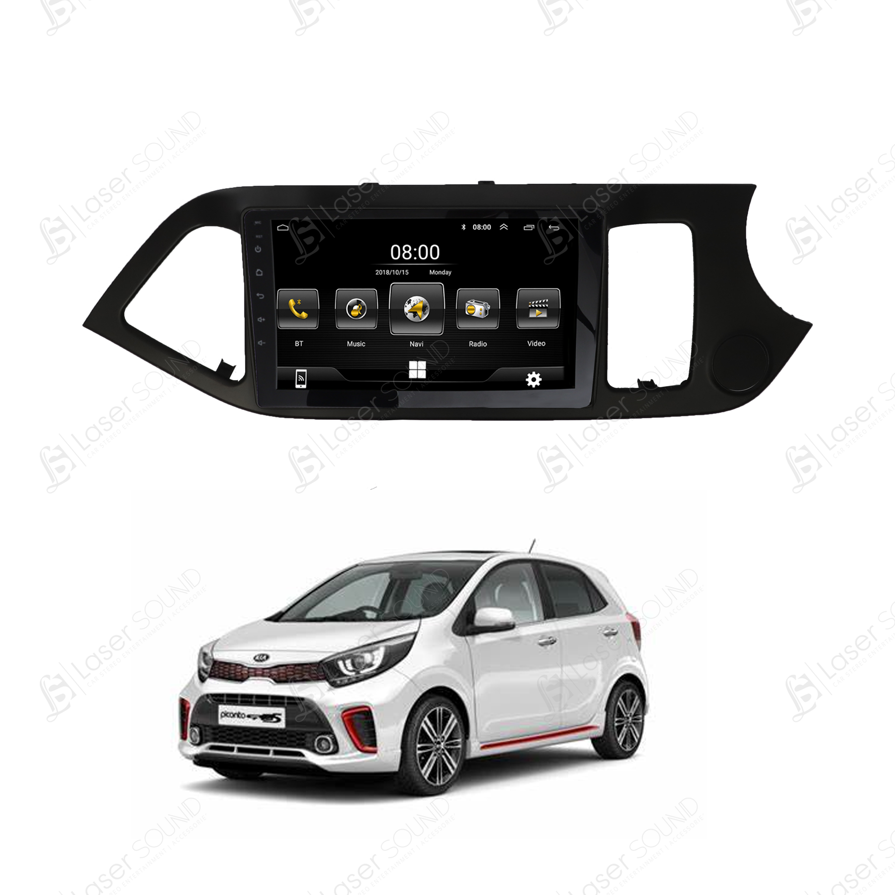 Kia Picanto Android Multimedia System IPS Display 2019-2020