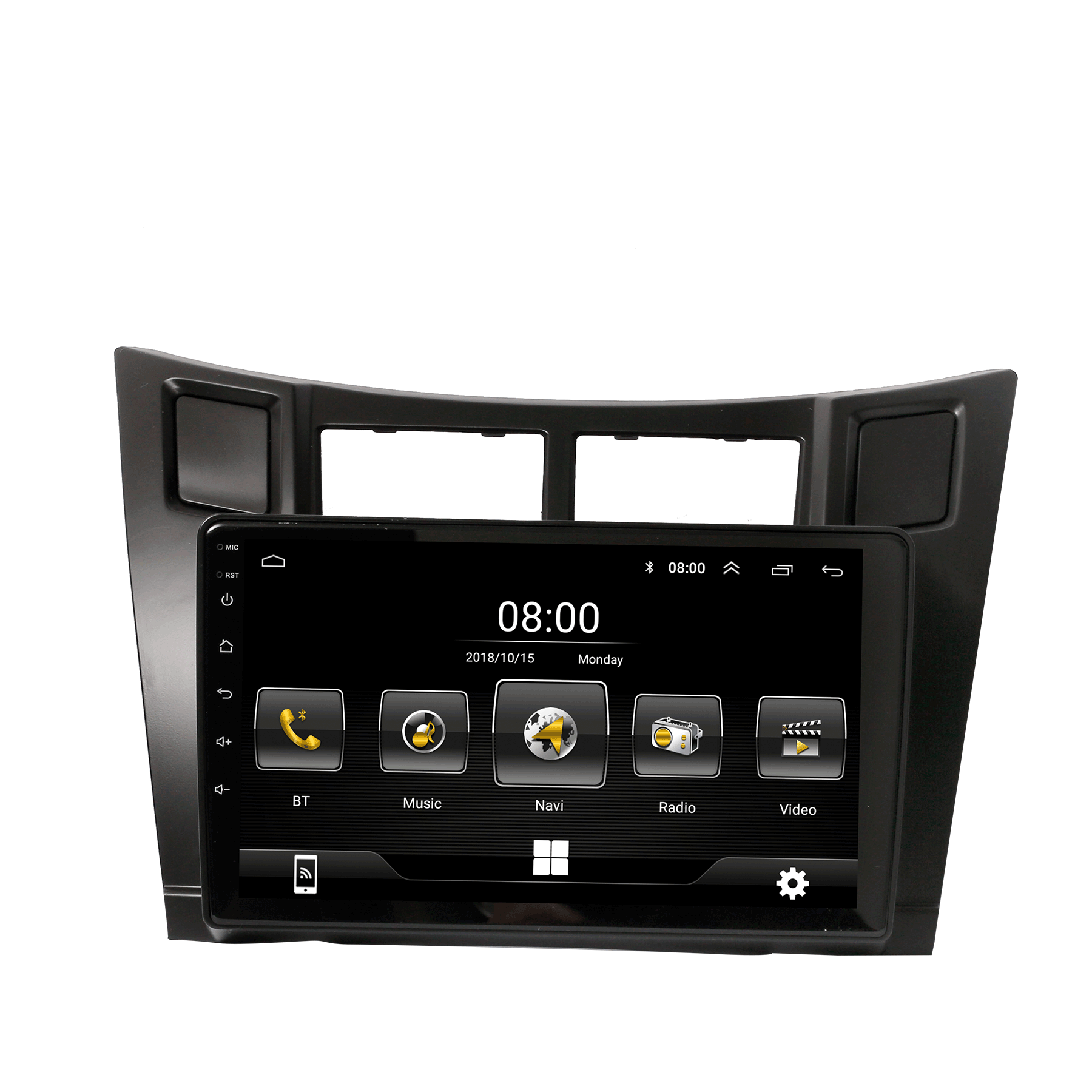 Toyota Vitz 2006 to 2010 Android Player IPS Display Multimedia System