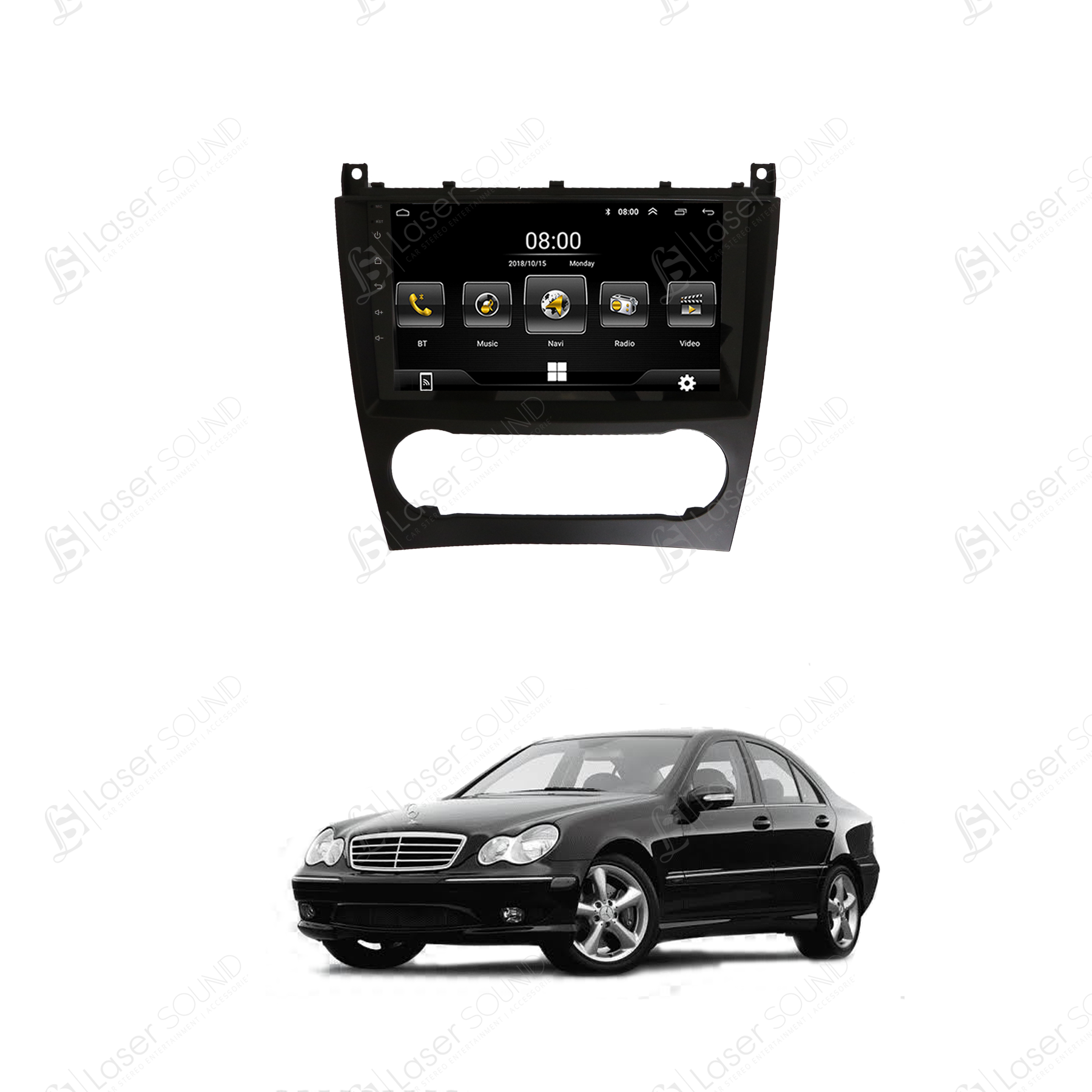 Mercedes C Class W203 Android IPS multimedia Display