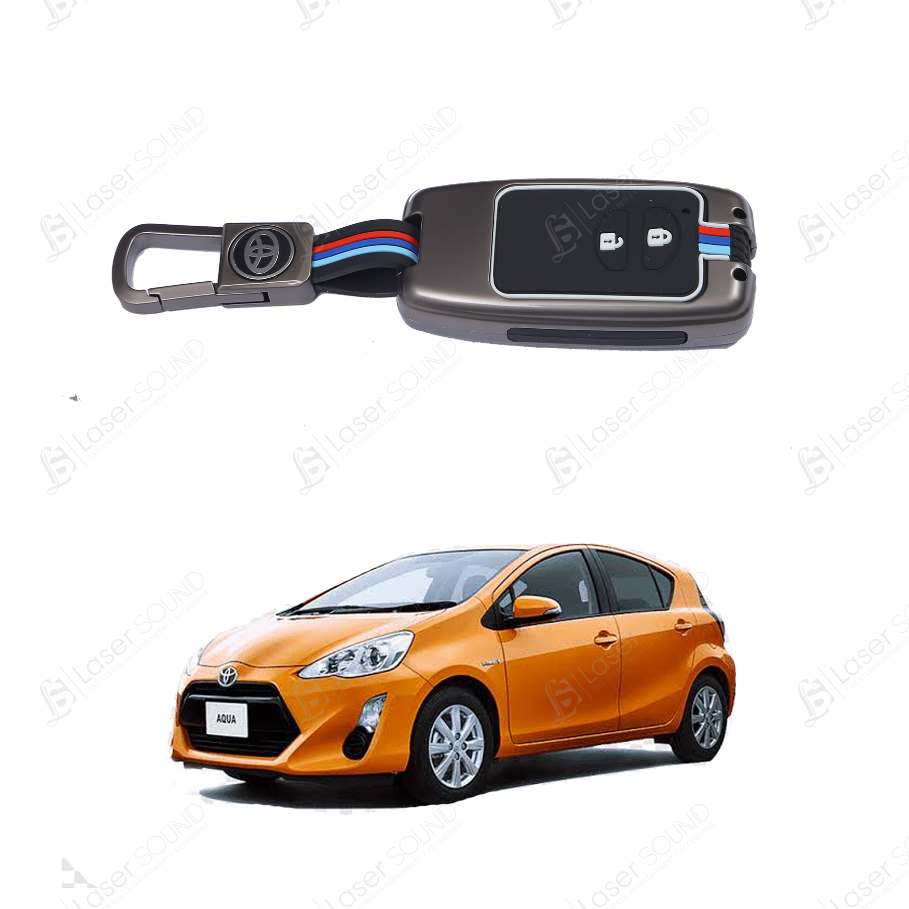 Toyota Aqua 2012-2017 Metal Shell Key Cover