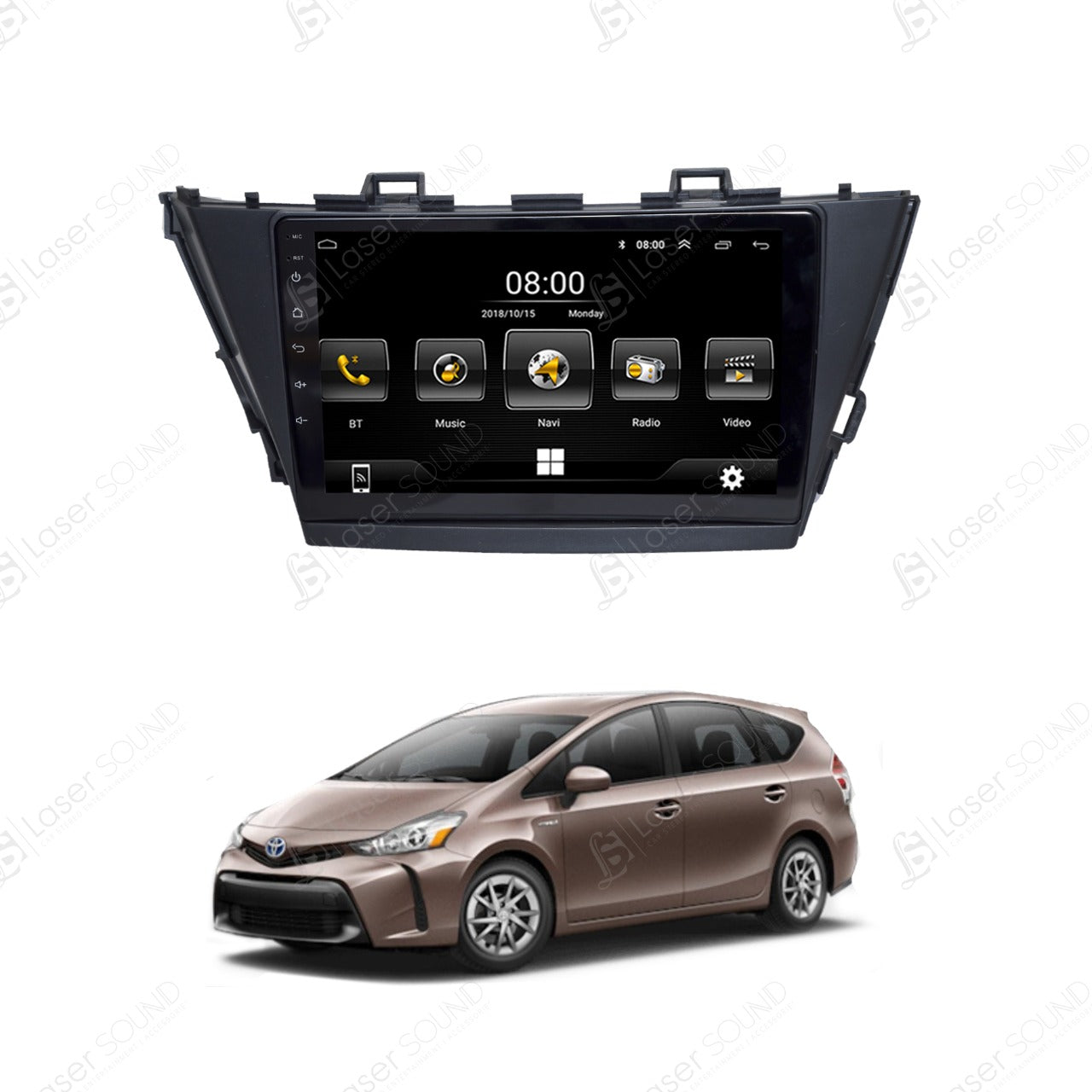 Toyota Prius Alpha Android IPS Multimedia Display