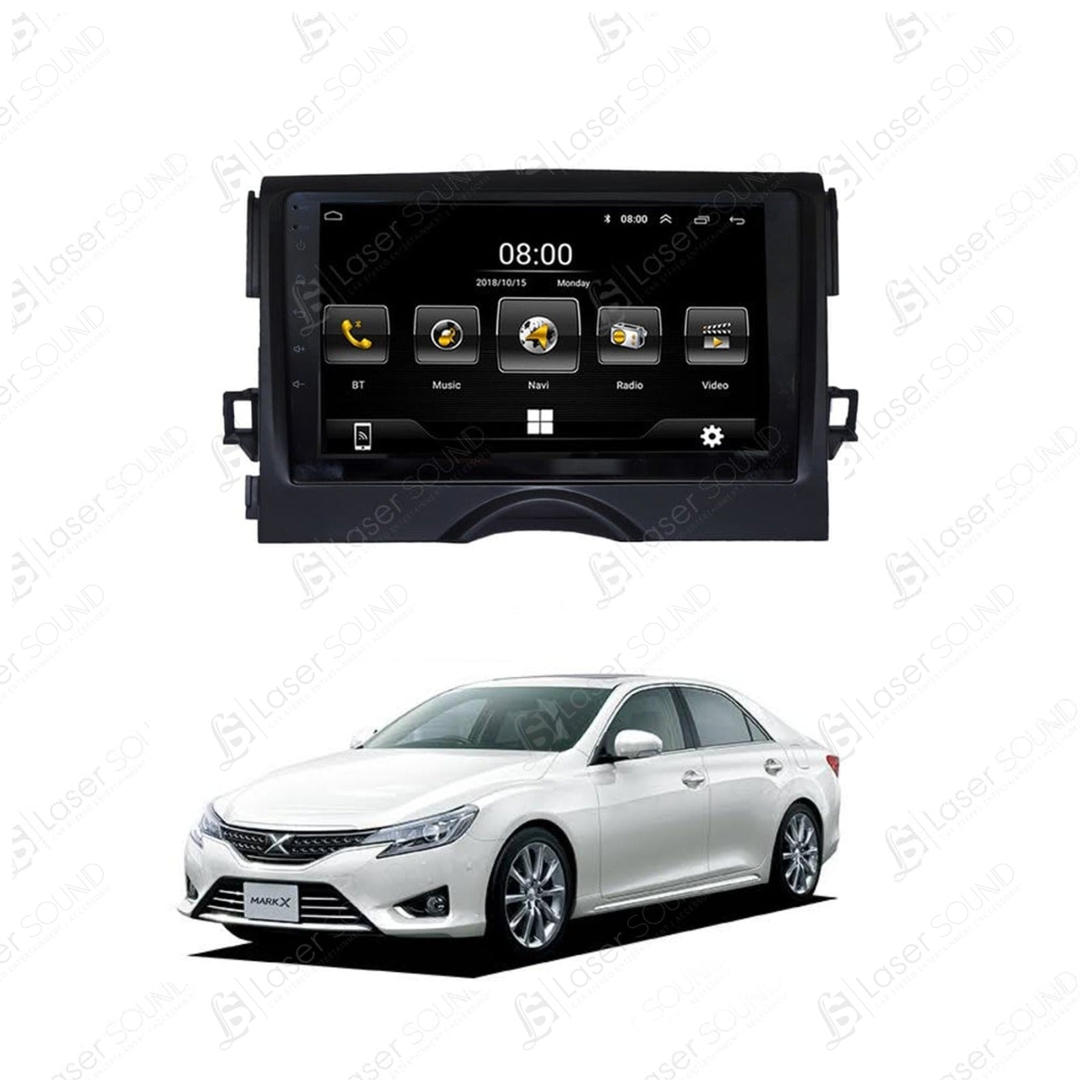 Toyota Mark X 2009 - 2014 Android IPS Multimedia Display